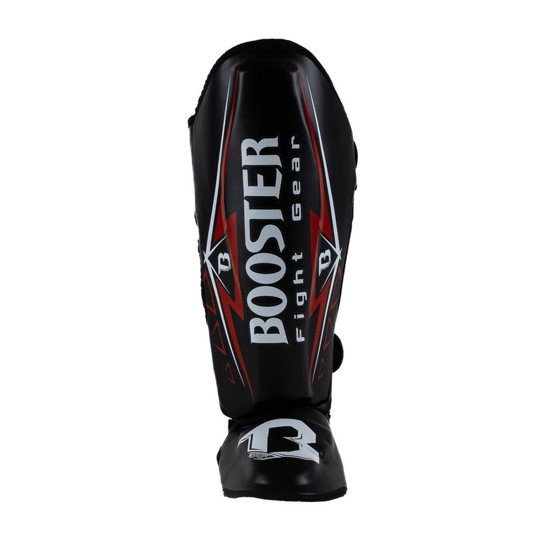 Booster Scheenbeschermer SG War Zwart/Rood – Vechtsportgroothandel