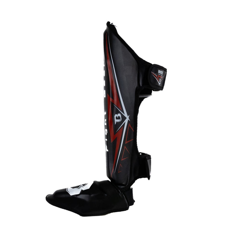 Booster Scheenbeschermer SG War Zwart/Rood – Vechtsportgroothandel